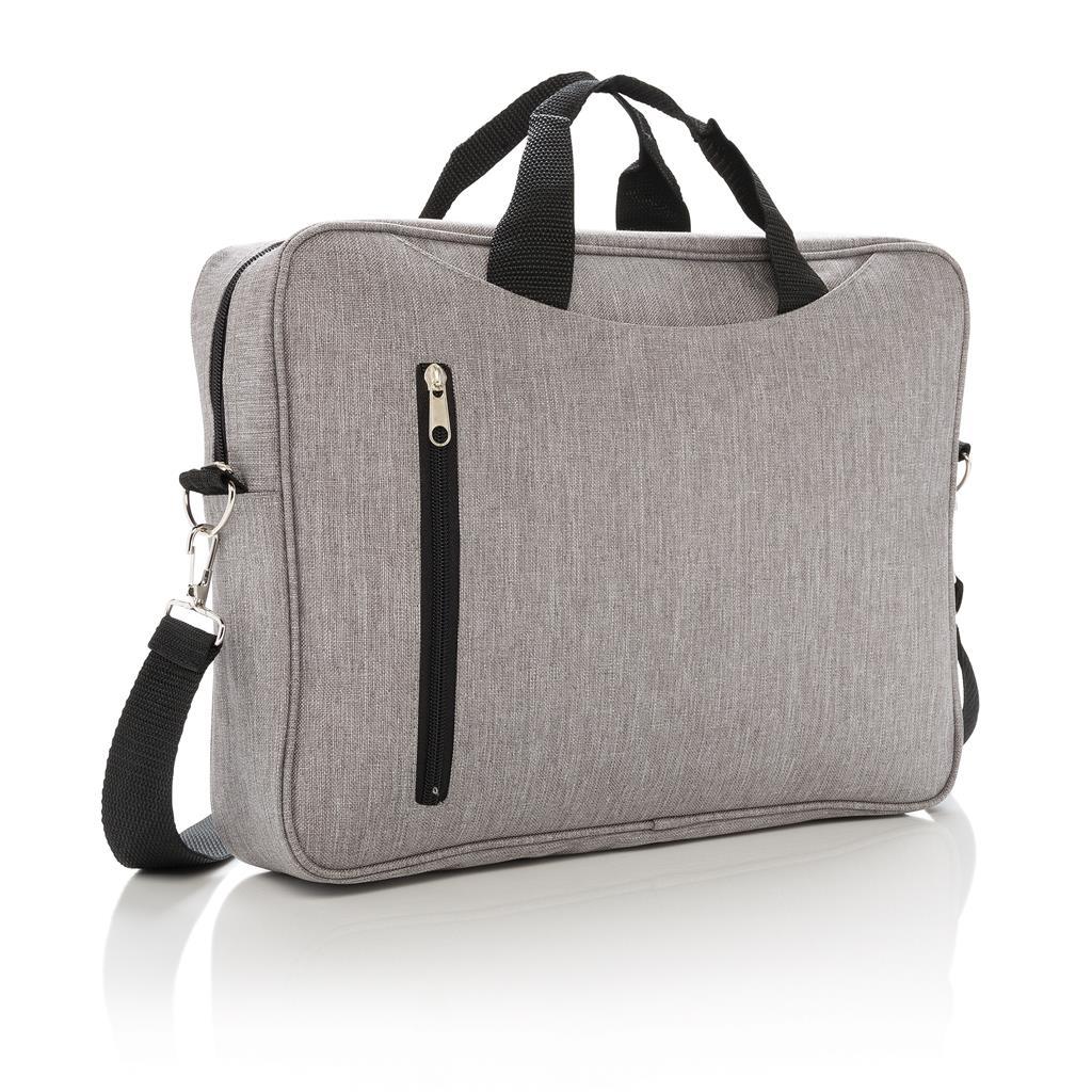 25 st. Bedrukte Basic 15” laptop tas, antraciet bedrukken