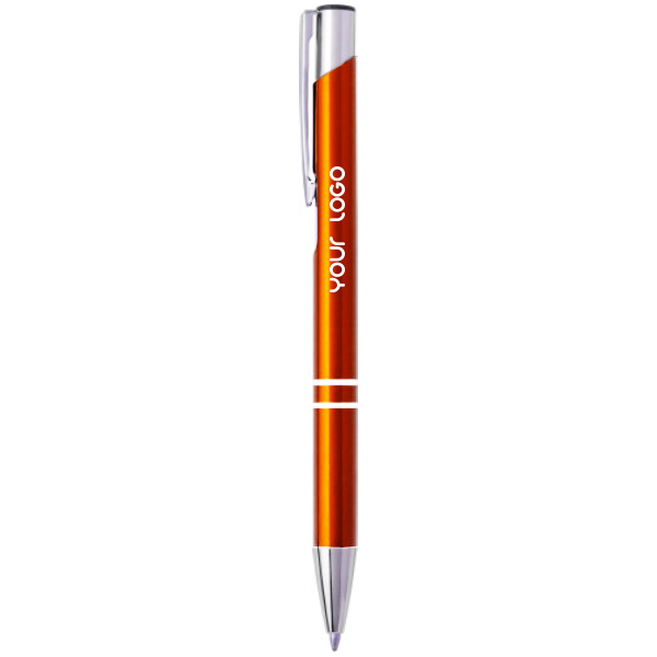 25 pcs. Personalised Business pen | Aluminium | Blue ink | UV coating ...