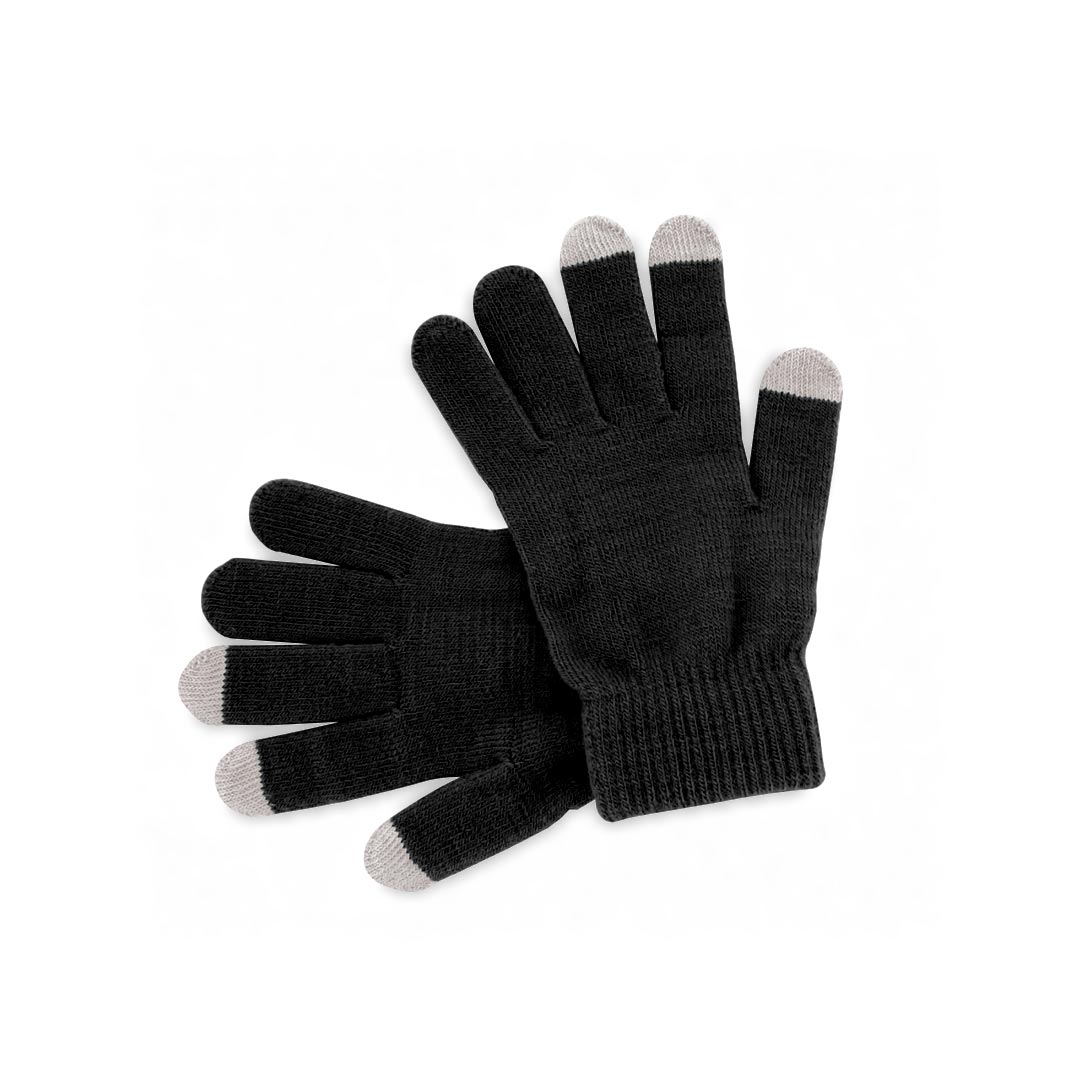 50 pcs. Personnalisé Gant Tactile Actium - NEG - S/T personnalisé