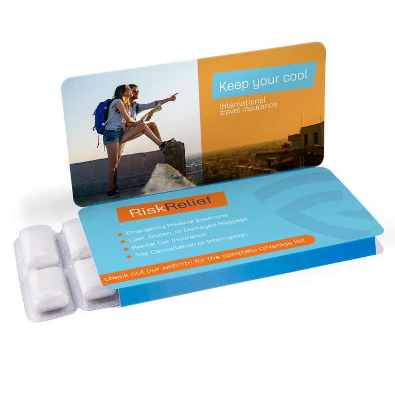 250 pcs. Personalised Chewing gum | 12 pieces per pack | Personalized ...