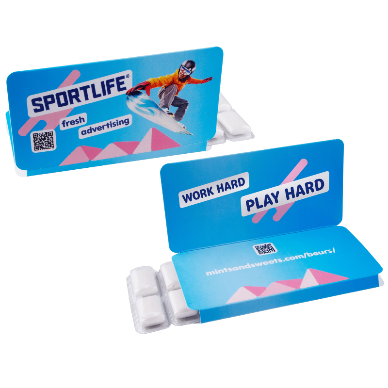 250 pcs. Personalised Chewing gum | 12 pieces per pack | Personalized ...